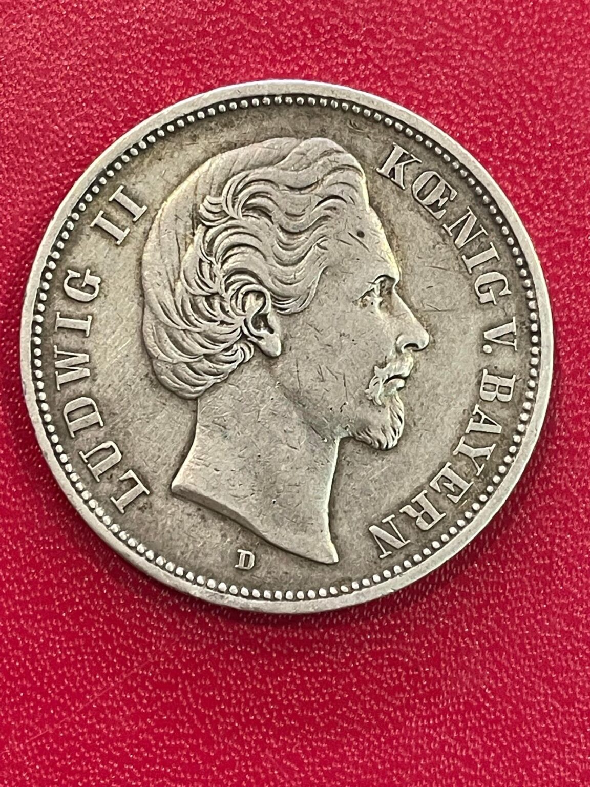 5 Mark Ludwig II Royaume de Bavière 1874 – Anciennes Collections